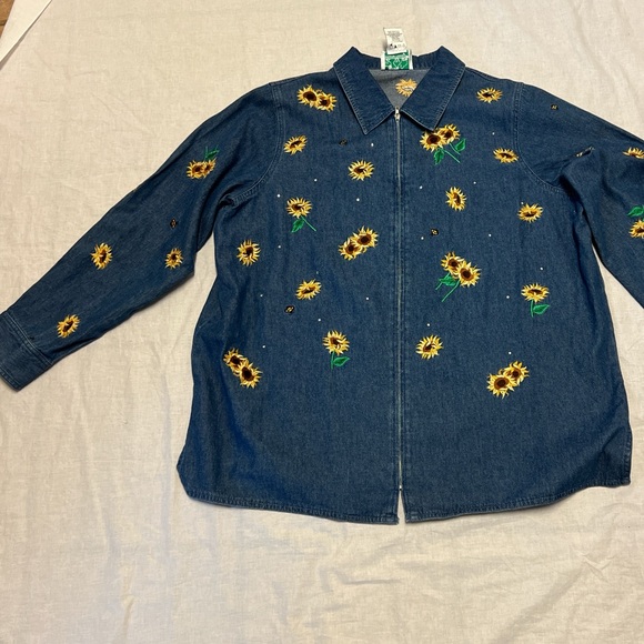 Quacker Factory | Jackets & Coats | Vintage Denim Jacket | Poshmark